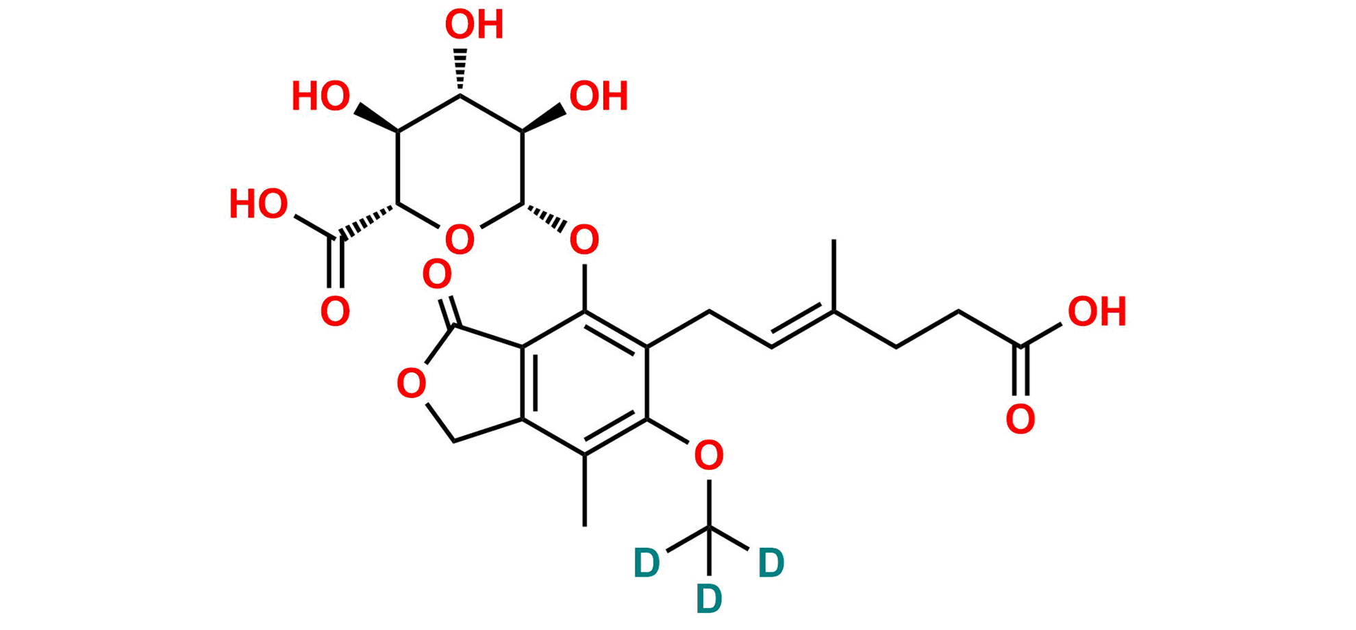Mycophenolic Acid-D3 β-D-Glucuronide | SynZeal