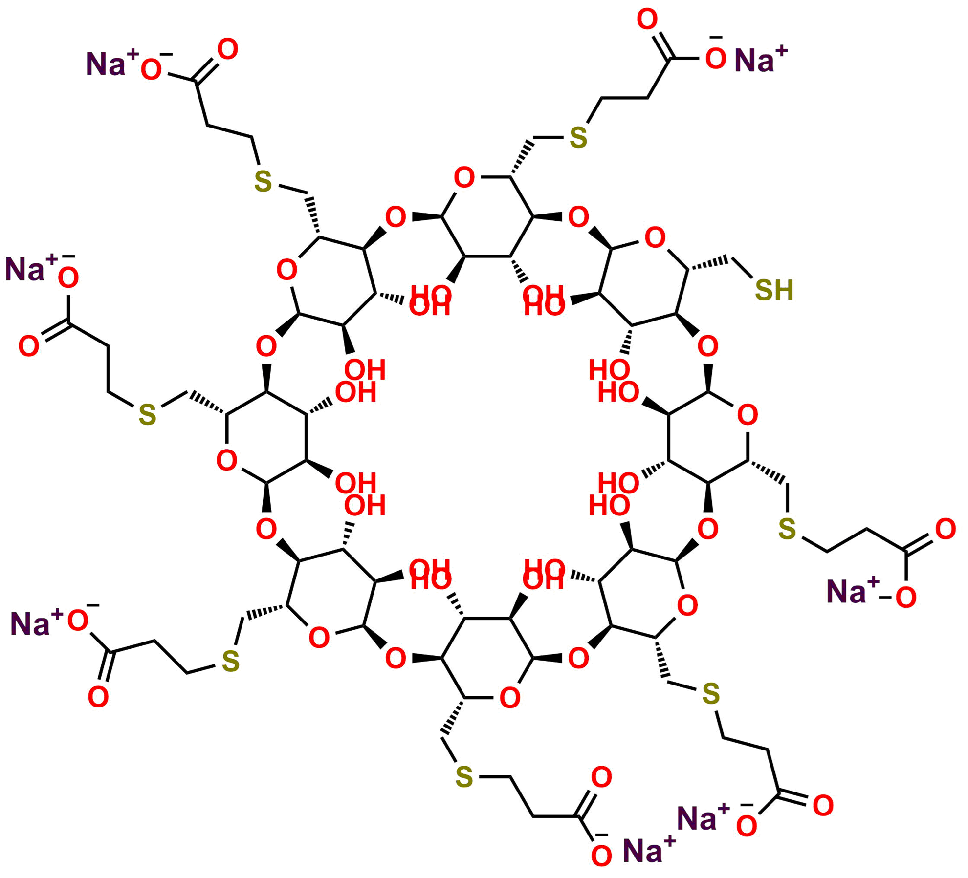 Mono-thiol Sugammadex (Sodium salt) | SynZeal